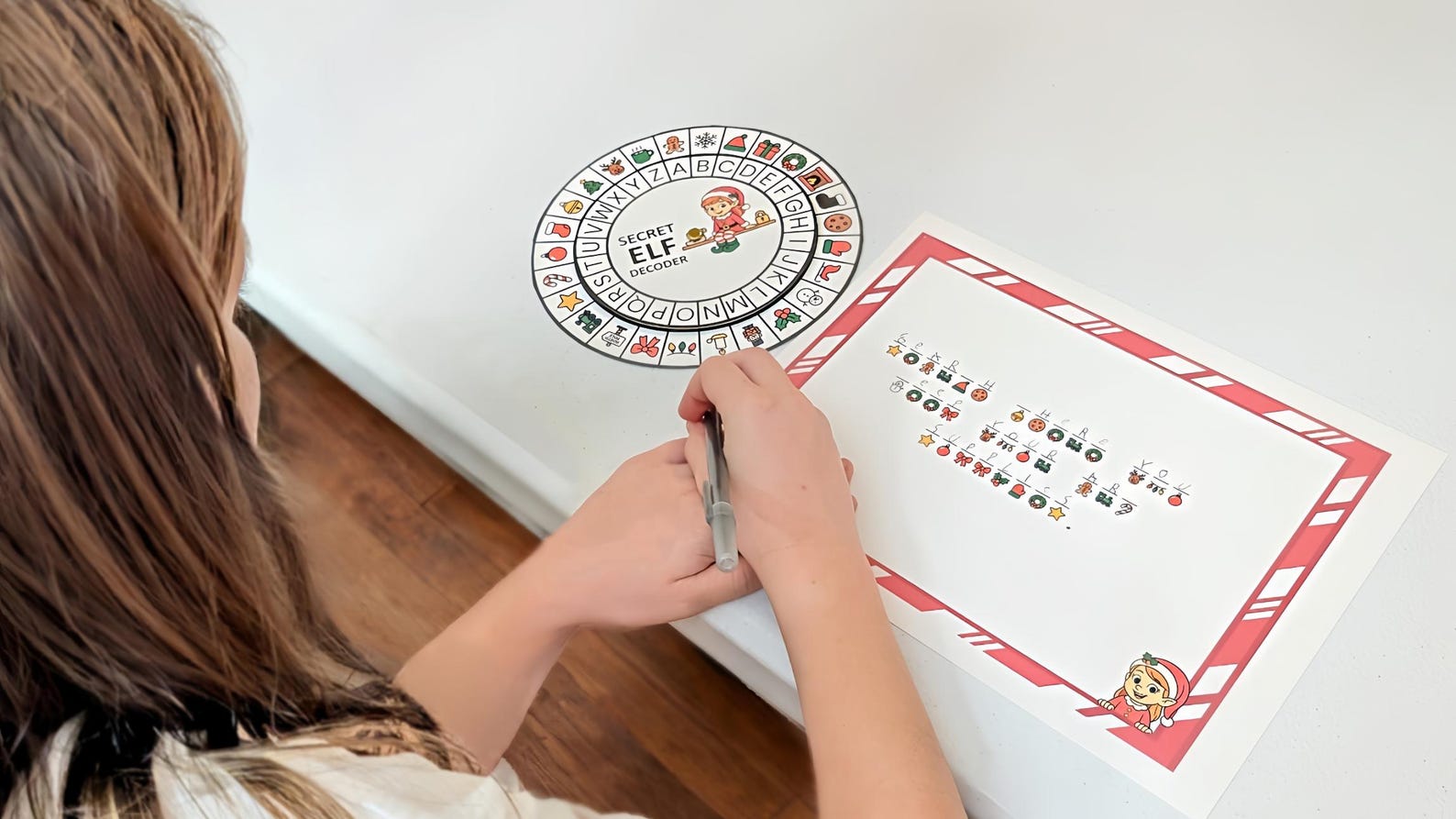 Elf Decoder Wheel | Secret Message Generator App (digital Download) - Etsy