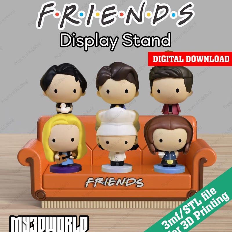 3d Printed Friends Display - Etsy UK
