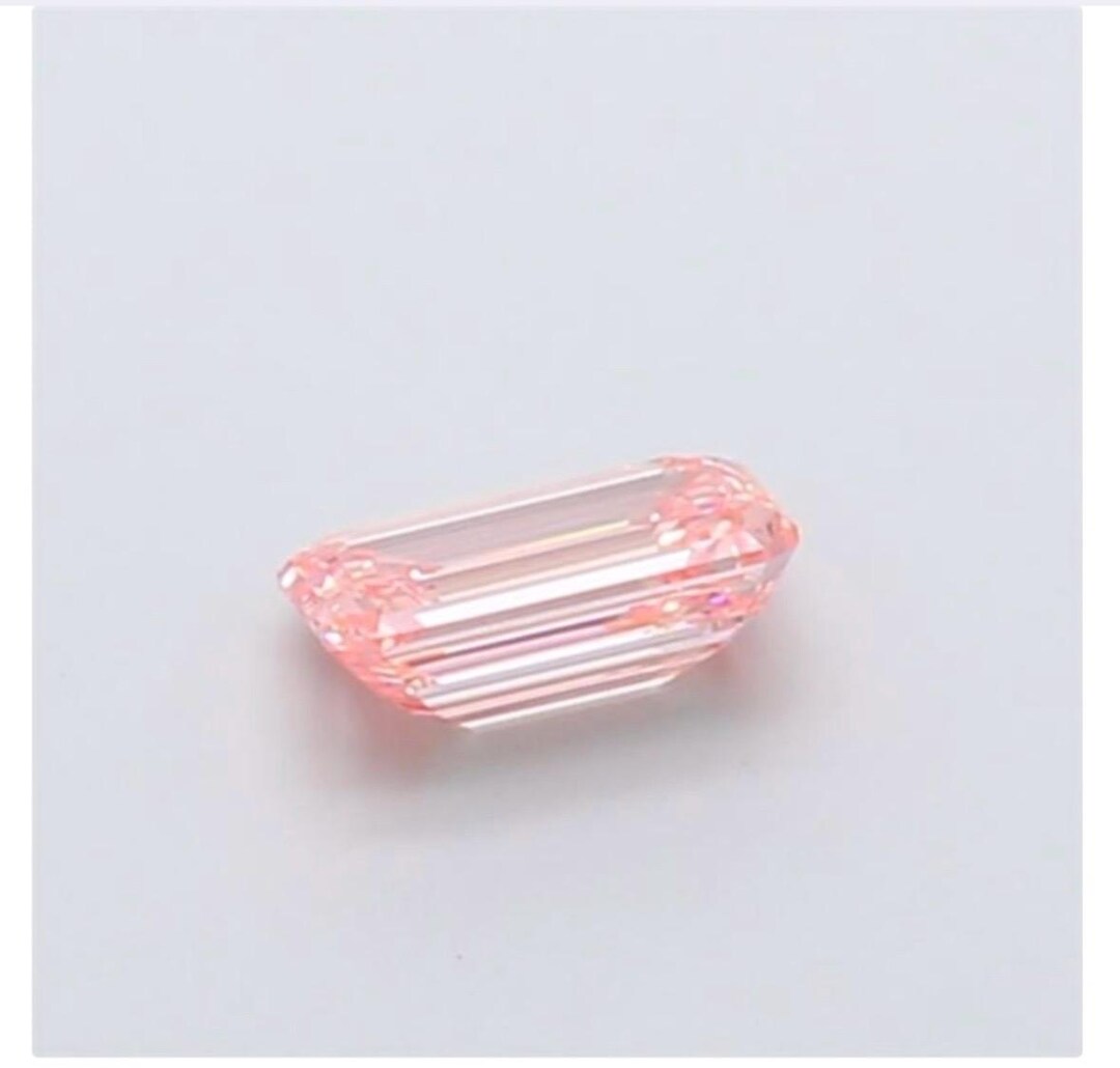 Pink Emerald Cut Lab Grown Diamond Ef-vvs/vs Loose 0.10ct to 1.00ct ...
