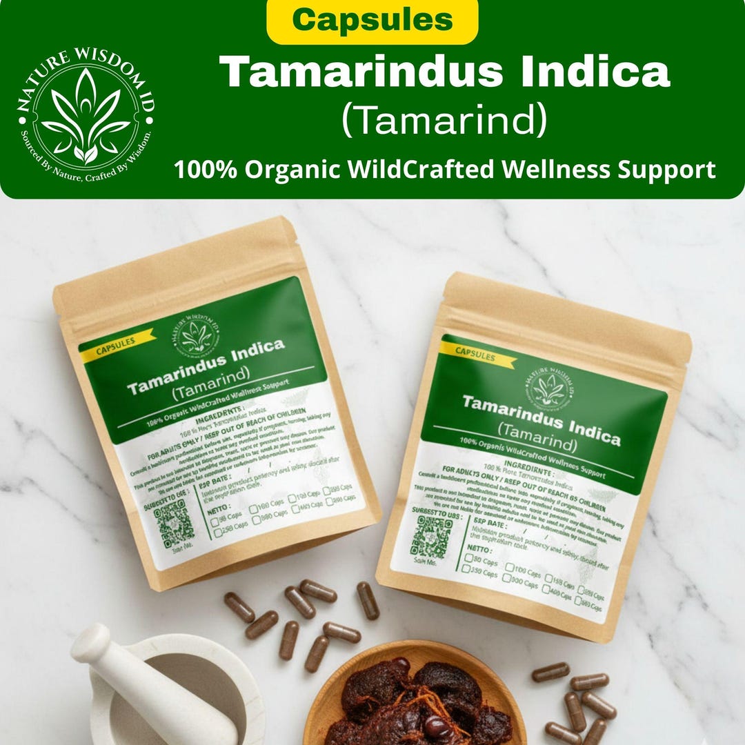 Organic Tamarind Fruit Capsules | Tamarindus Indica Herbal Supplement ...