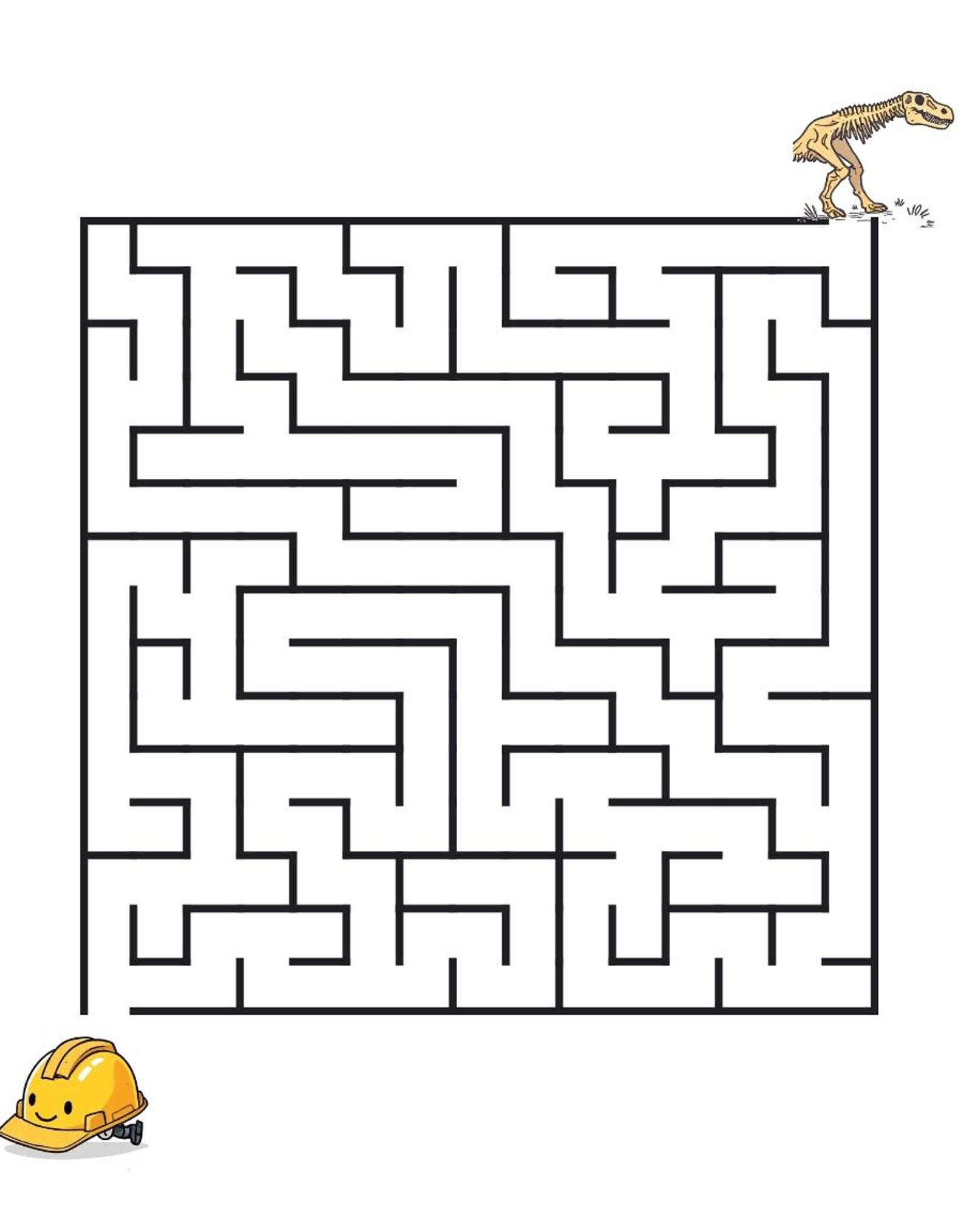 Dinosaur Fossil Dig Maze Book for Boys Girls, English, Maze Puzzles ...
