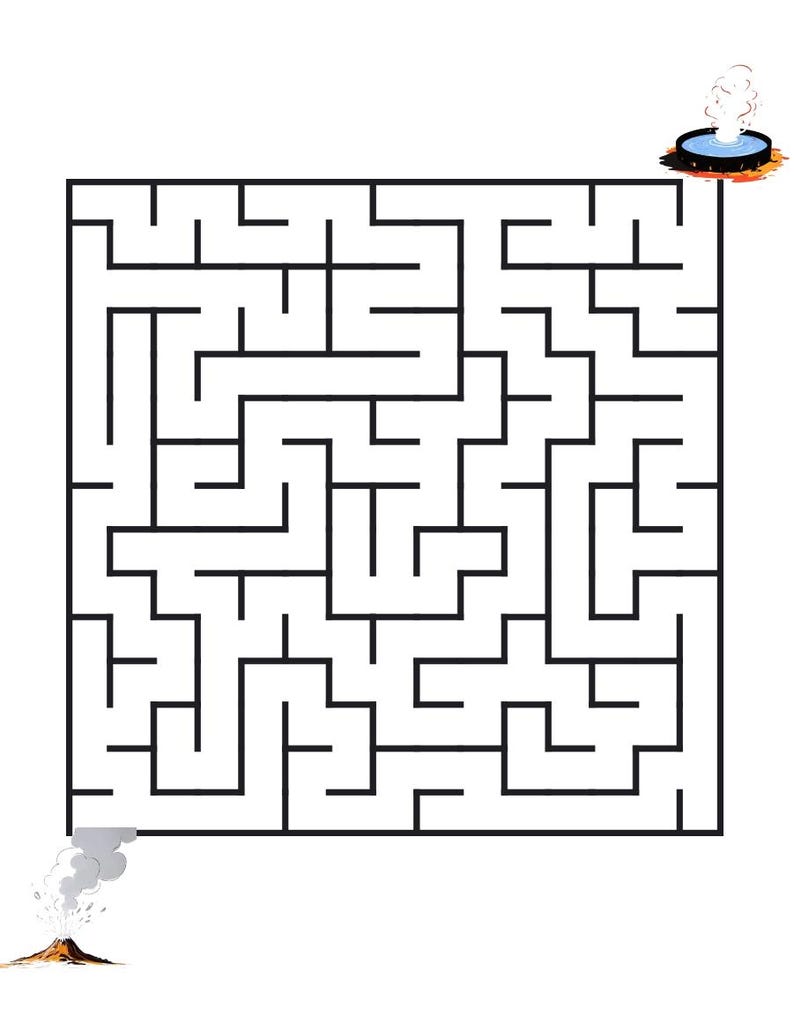 Water Cycle Journey Maze, Educational, Science, Digital Prints ...