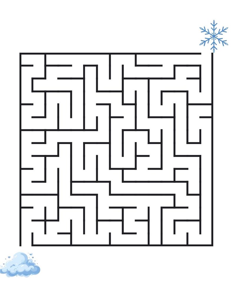 Water Cycle Journey Maze, Educational, Science, Digital Prints ...