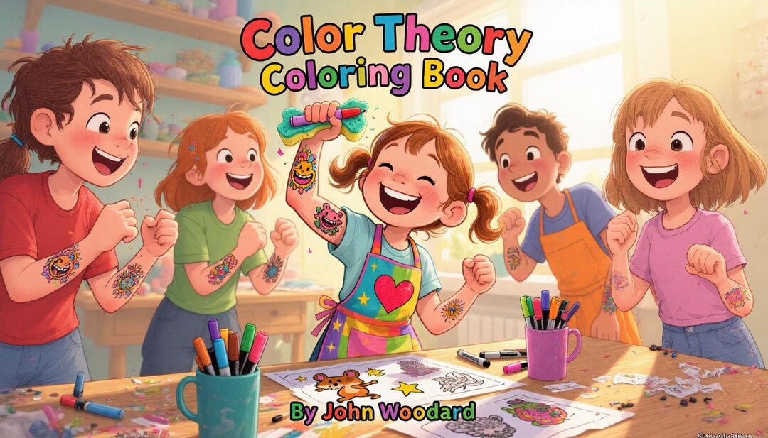Color Theory Coloring Book: Digital Flipbook for Kids Ages 6-11 Instant ...