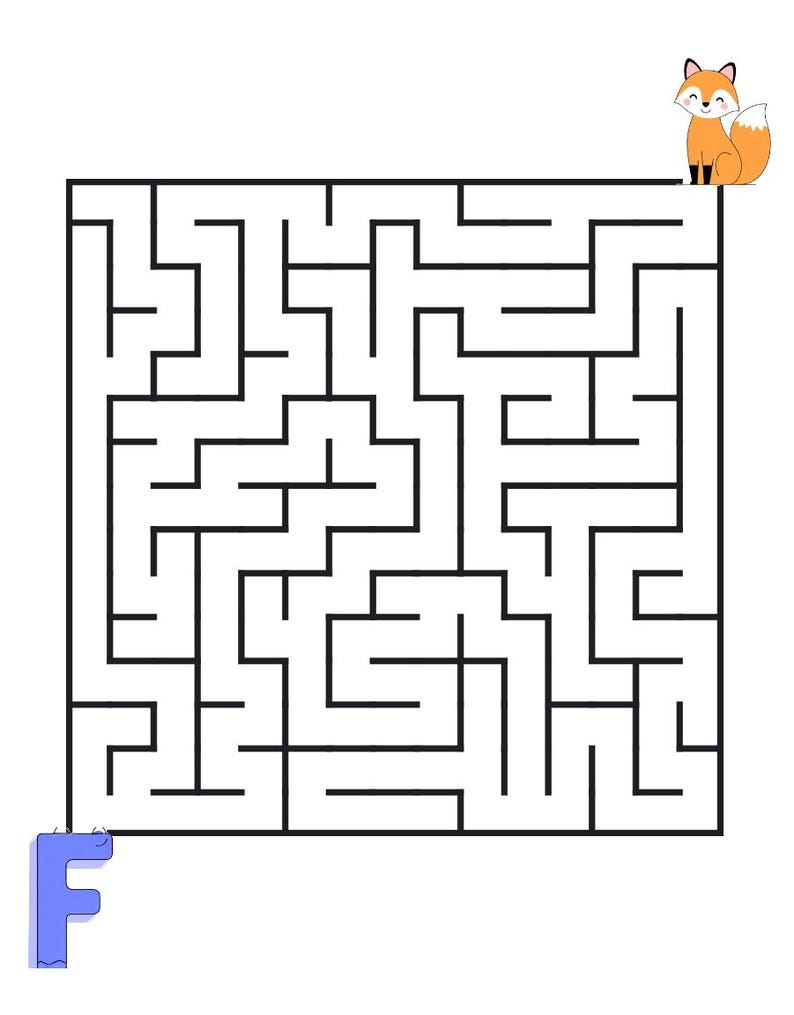 Alphabet Letter Hunt Maze Book: Digital Flipbook for Kids (ages 4-11 ...