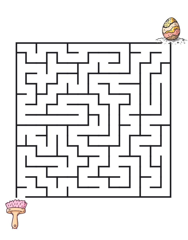 Dinosaur Fossil Dig Maze Book for Boys Girls, English, Maze Puzzles ...