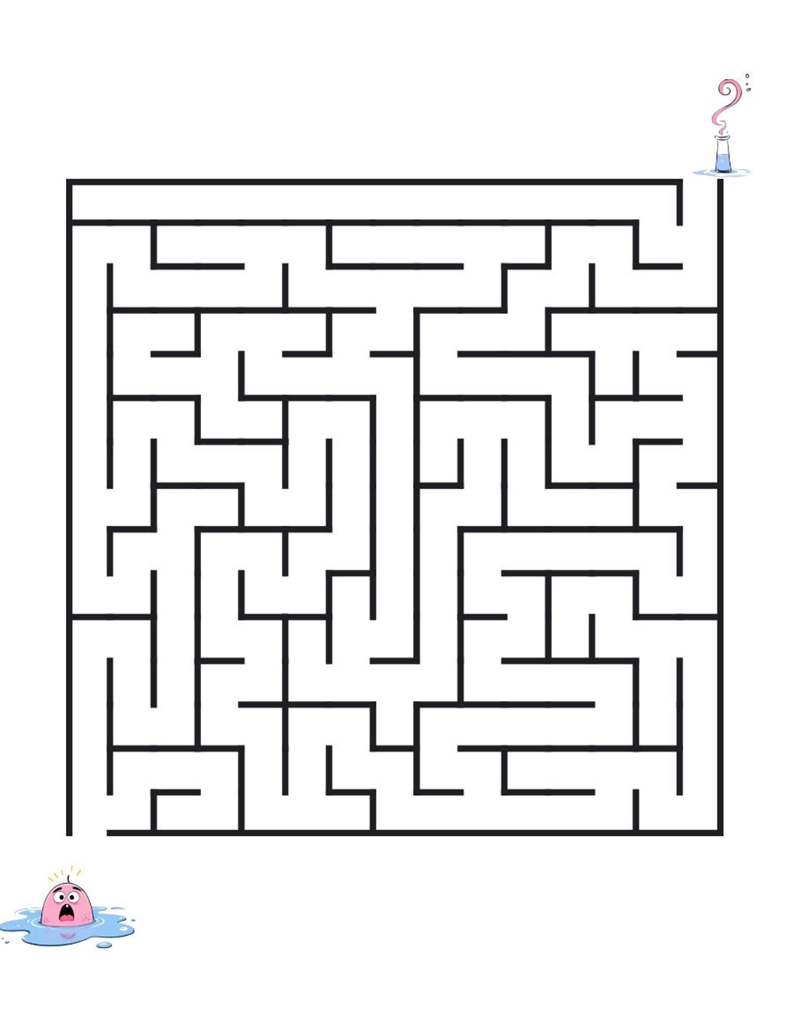 Water Cycle Journey Maze, Educational, Science, Digital Prints ...