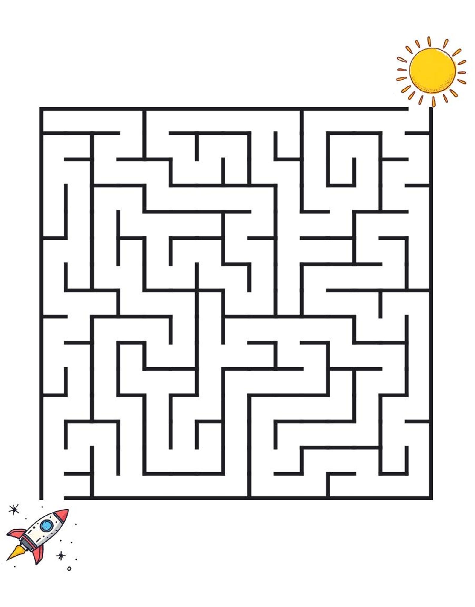 Solar System Planet Maze Book, Boys, Girls, Activity Book, Educational ...