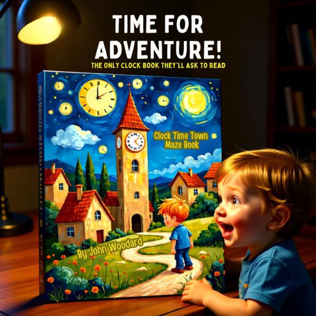 Clock Time Town Maze Book, Boys, Girls, Activity Book, Educational ...