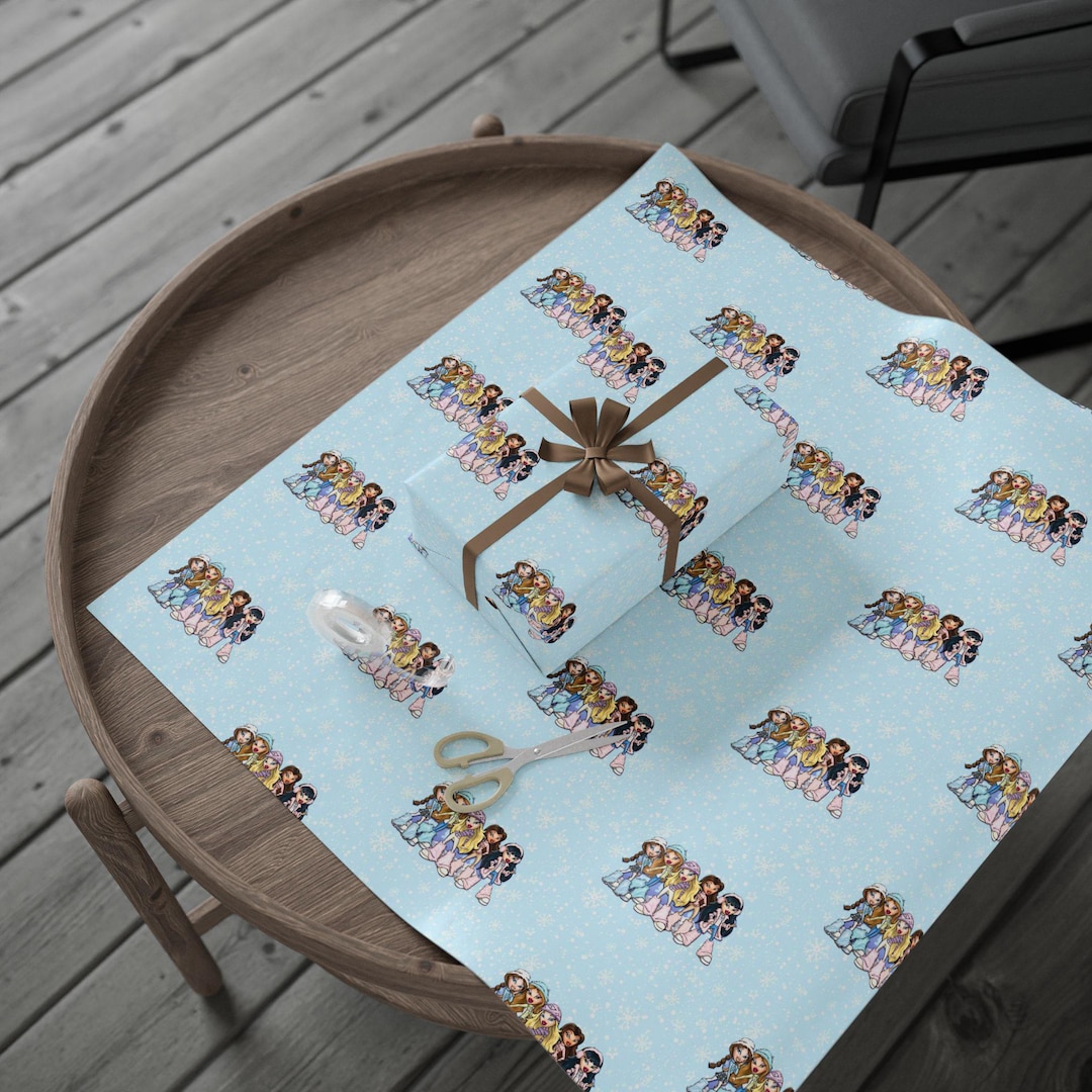 Bratz Illustration Wrapping Paper | Light Blue Snowflake, Christmas ...