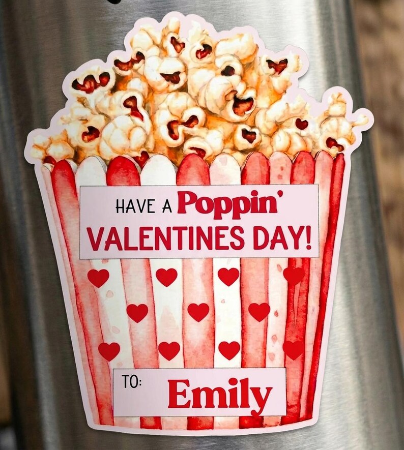 Custom Have A Poppin' Valentine's Day Stickers for Couple Valentine ...