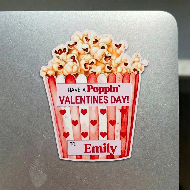 Custom Have A Poppin' Valentine's Day Stickers for Couple Valentine ...