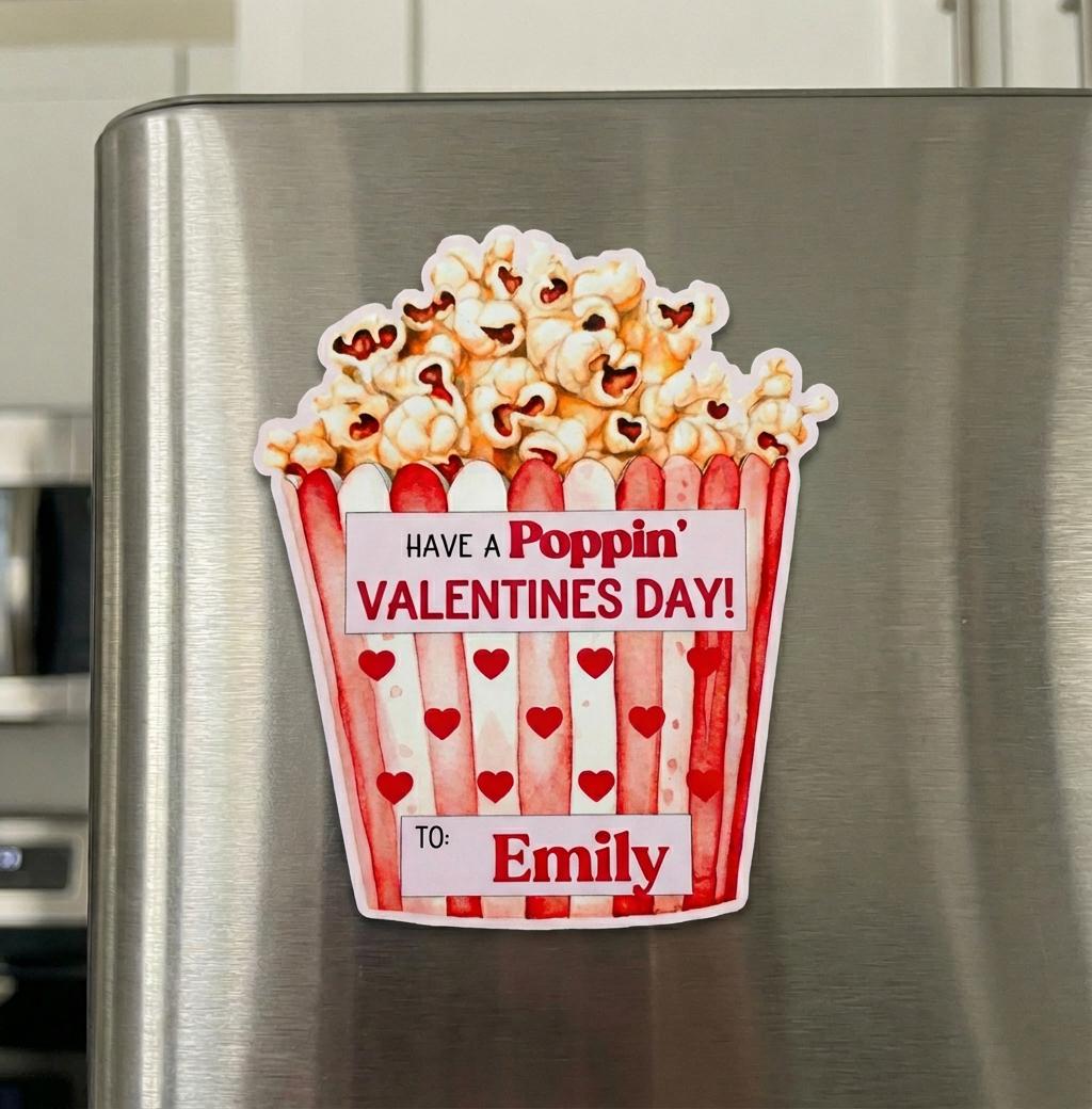 Custom Have A Poppin' Valentine's Day Stickers for Couple Valentine ...