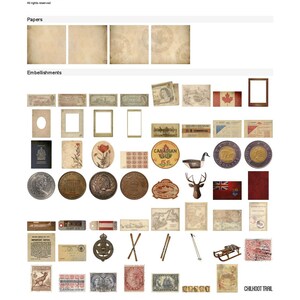 Vintage Canadiana 2 Digital Scrapbooking Kit - Etsy