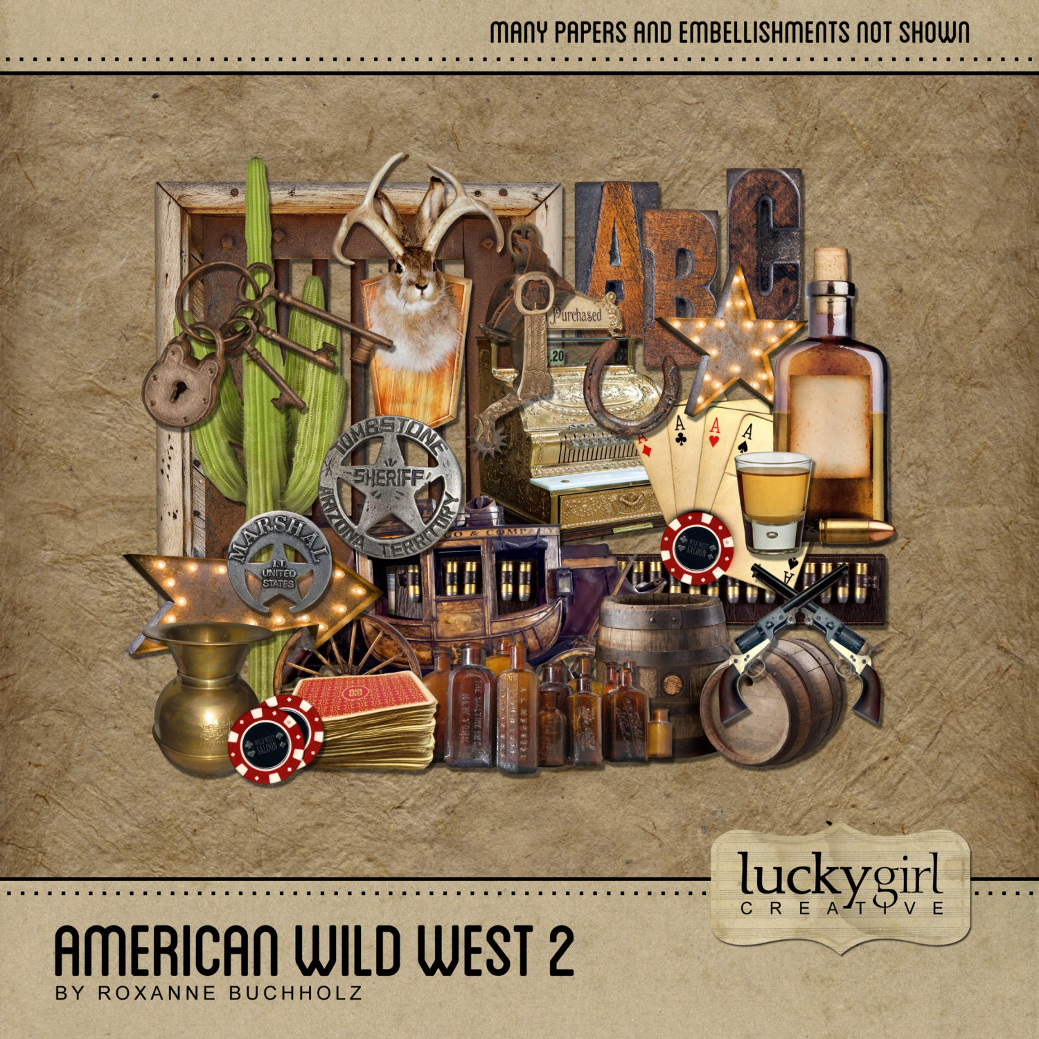 American Wild West 2 Digital Scrapbook Kit - Etsy