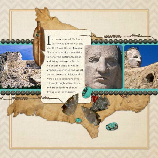 American Indian Digital Scrapbook Kit - Etsy