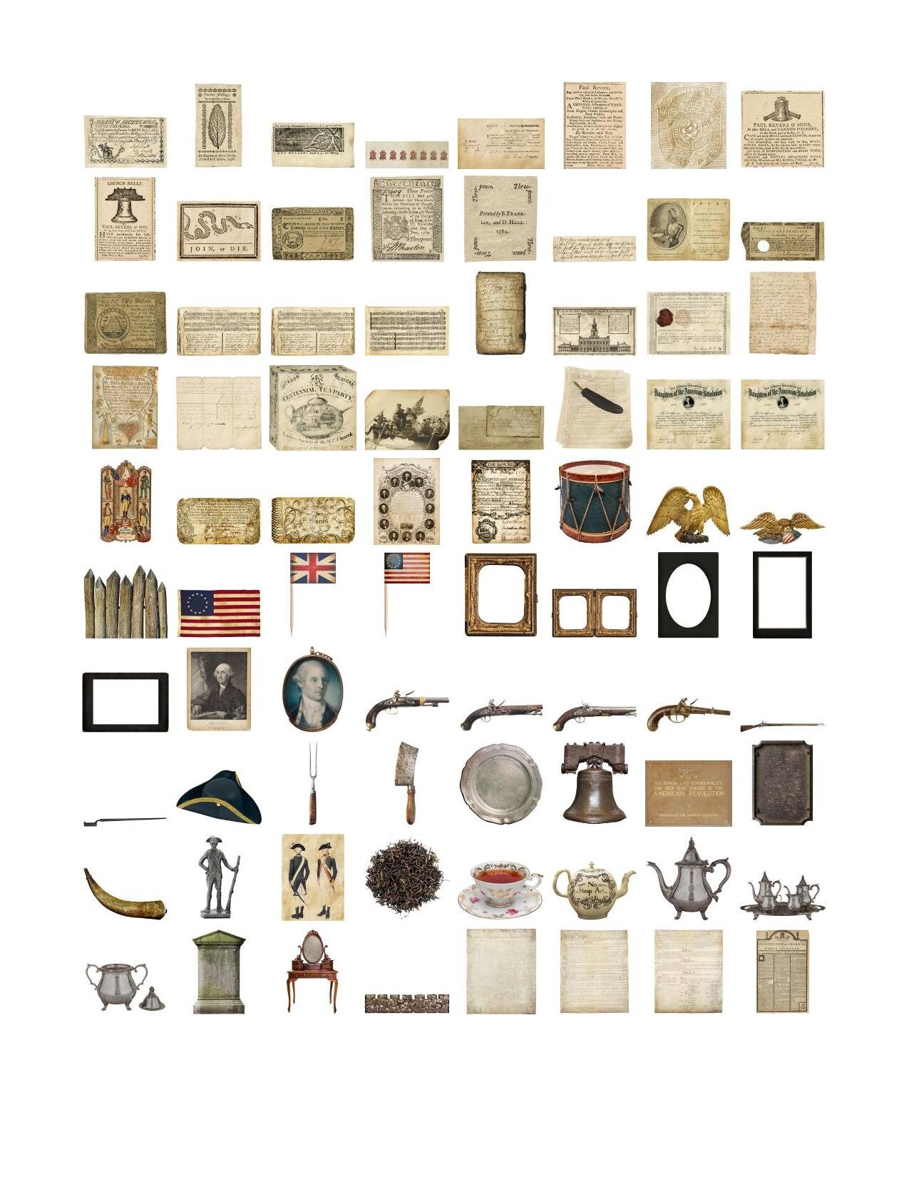Revolutionary War Digital Scrapbook Bundle - Etsy