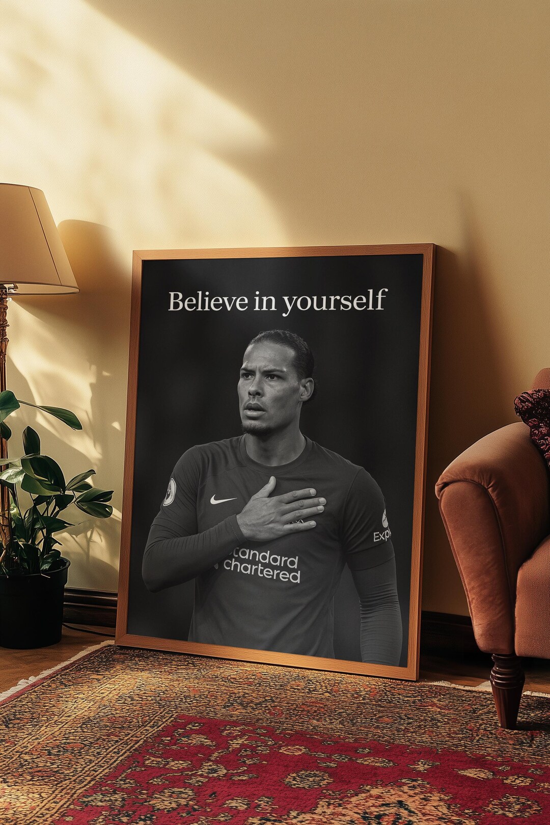 Virgil Van Dijk Poster, Liverpool FC, Motivational Football Art - Etsy