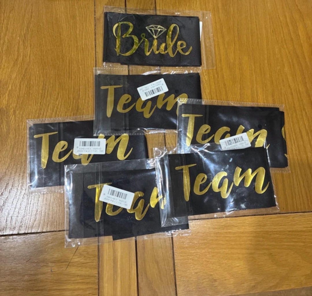 Hen Party “bride to Be” Sash and “team Bride” Bridesmaid Sashes. - Etsy
