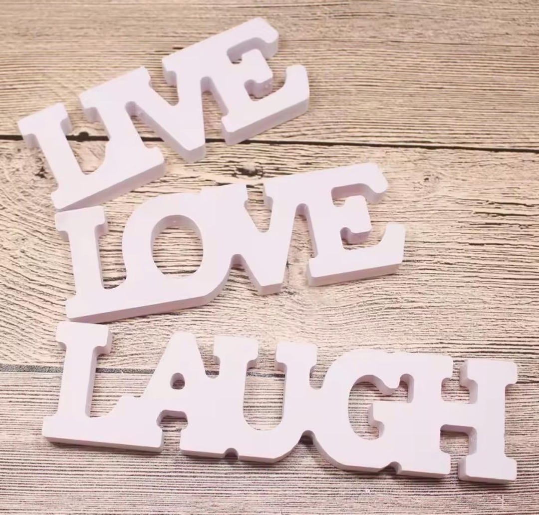 Live Love Laugh Wedding Signs for Centre Pieces Wedding Table ...