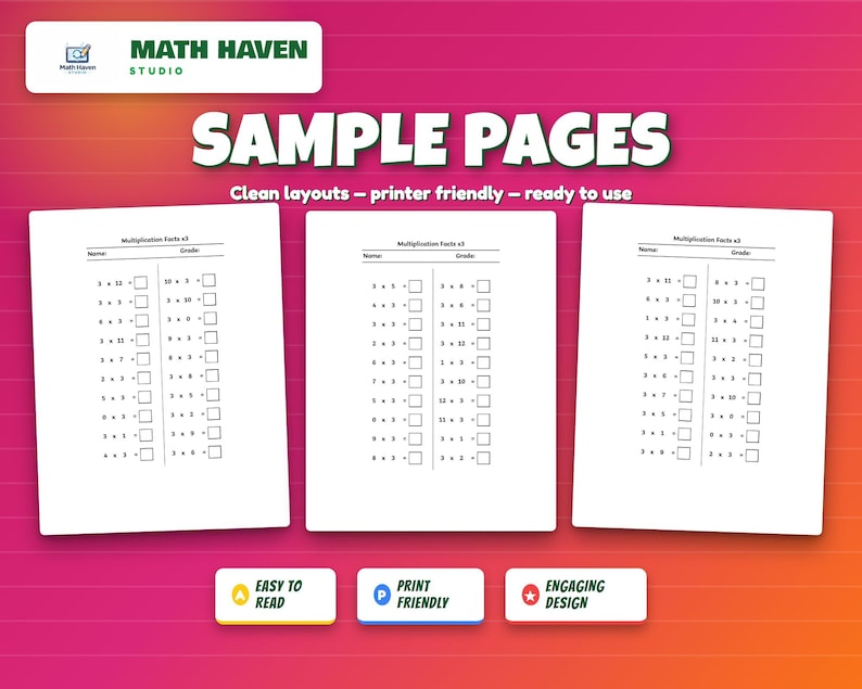 Grade 3 Math Worksheets | Multiplication, Division, Place Value ...