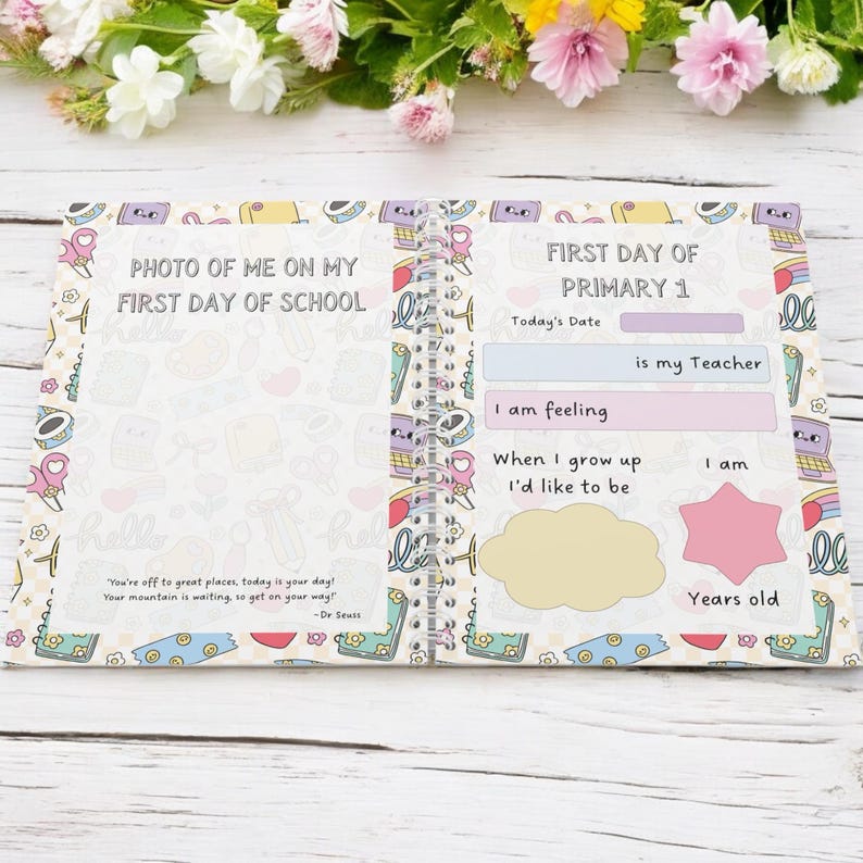 School Journey Journal Primary School Keepsake | Children’s Memory Book ...