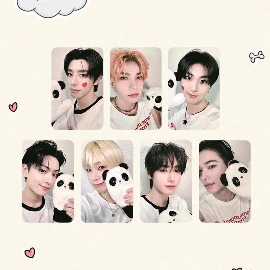 Enhypen ROMANCE UNTOLD Potocards 7PCS, Panda Cards, Jungwon, Heeseung ...