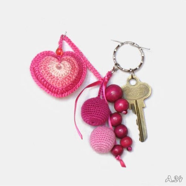 Heart Key Chain - Etsy