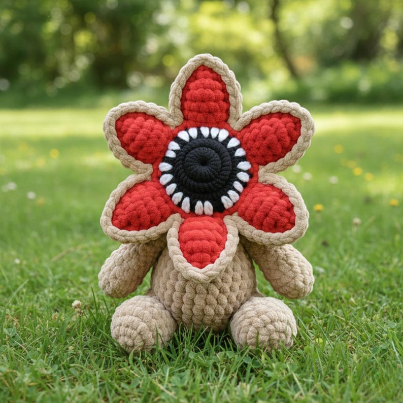 Upside Down Demogorgon Crochet Pattern PDF . Stranger Things Inspired ...