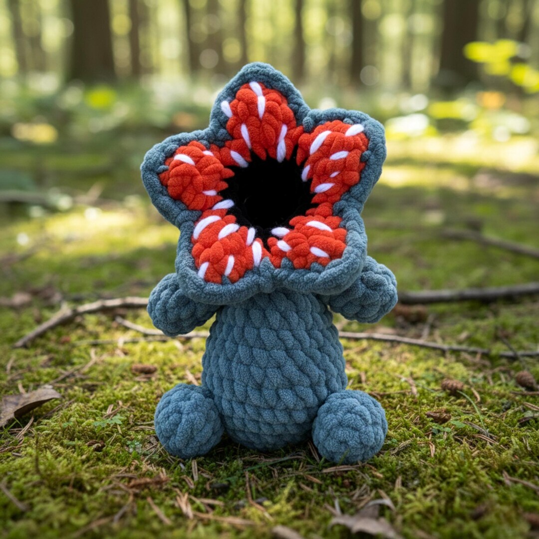 Demogorgon Velvet Amigurumi Crochet Pattern | Flower Monster PDF - Etsy ...
