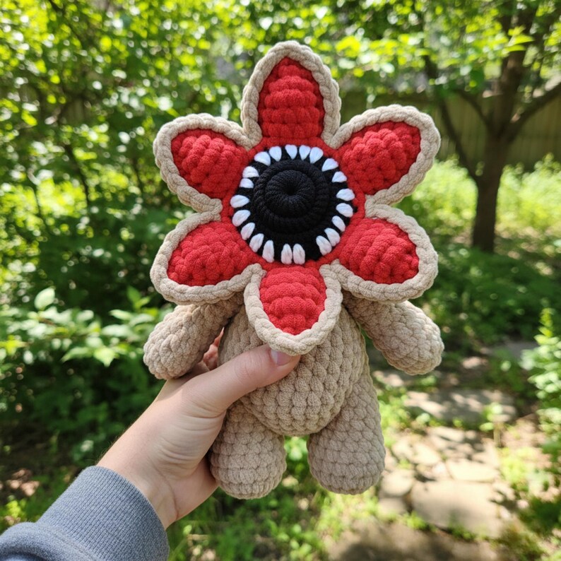 Upside Down Demogorgon Crochet Pattern PDF . Stranger Things Inspired ...