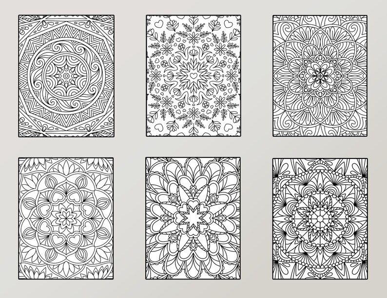 Mandala Coloring Book Printable – 32 Pages | Stress Relief - Etsy