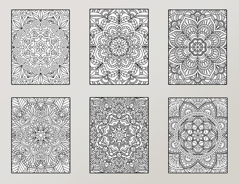 Mandala Coloring Book Printable – 32 Pages | Stress Relief - Etsy