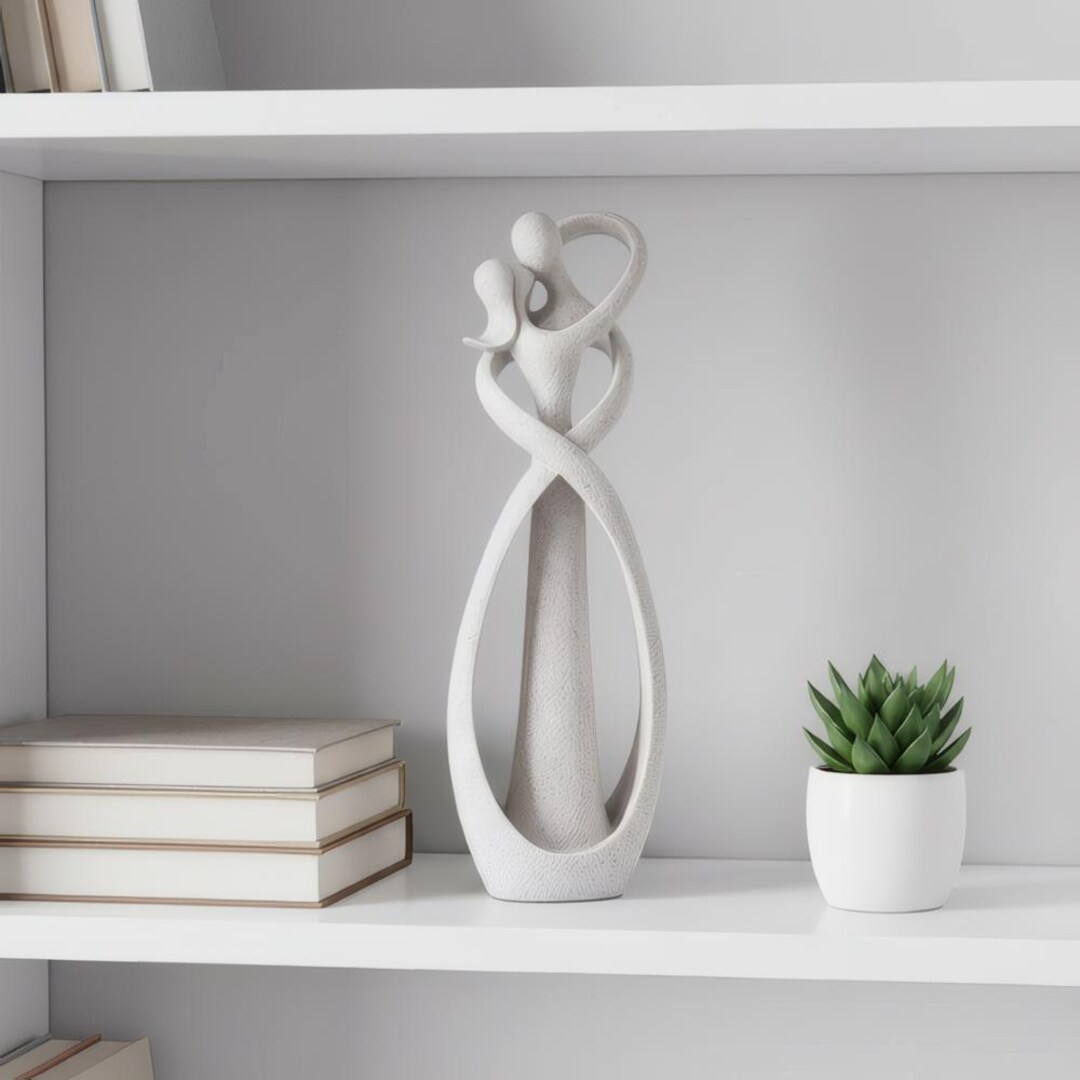 Abstract Couple Sculpture – Modern Minimalist Resin Figurine - Etsy