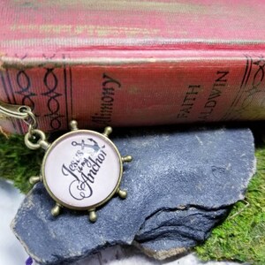 Jesus is My Anchor Glass and Metal Bookmark Vintage Bronze - Etsy