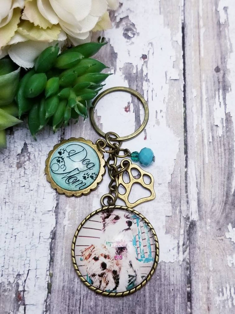 Personalized Pet Photo Keychain Custom Gift for Dog Mom Pet - Etsy