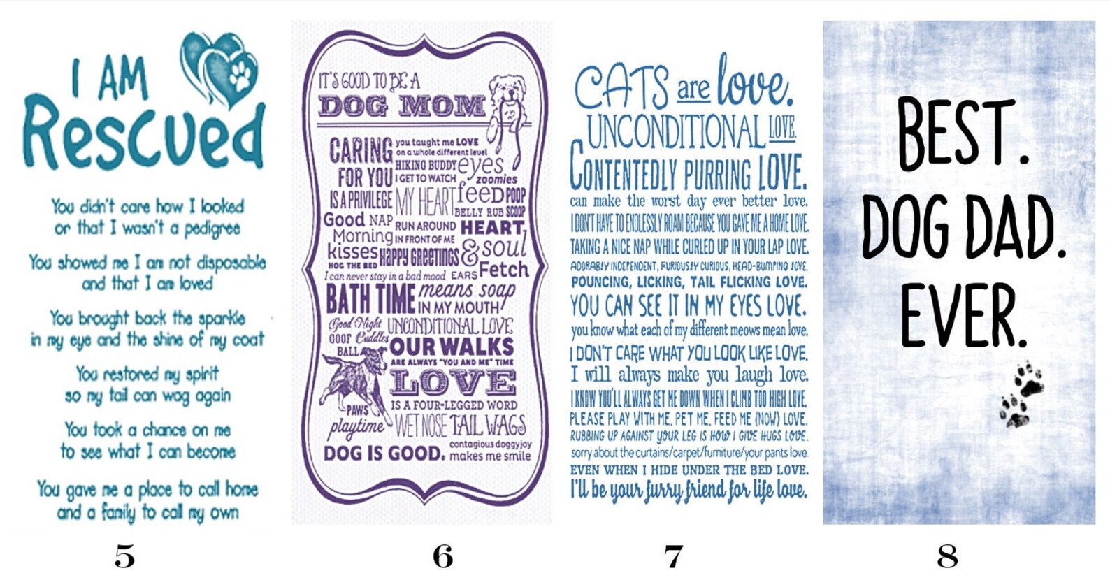 Personalized Pet Keychain With Poem & Gift Box Custom Pet | Etsy