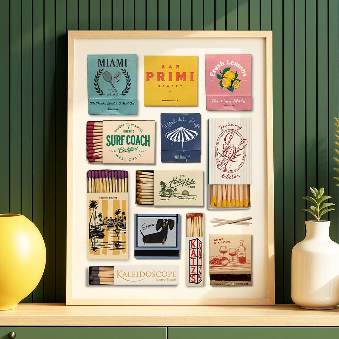 Custom Matchbox Art Print – Personalized Christmas, Birthday, or ...