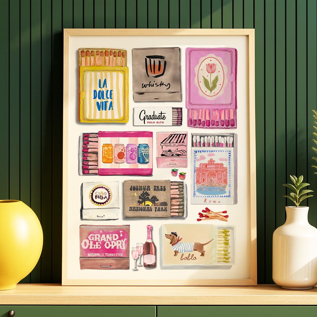 Custom Matchbox Art Print – Personalized Christmas, Birthday, or ...