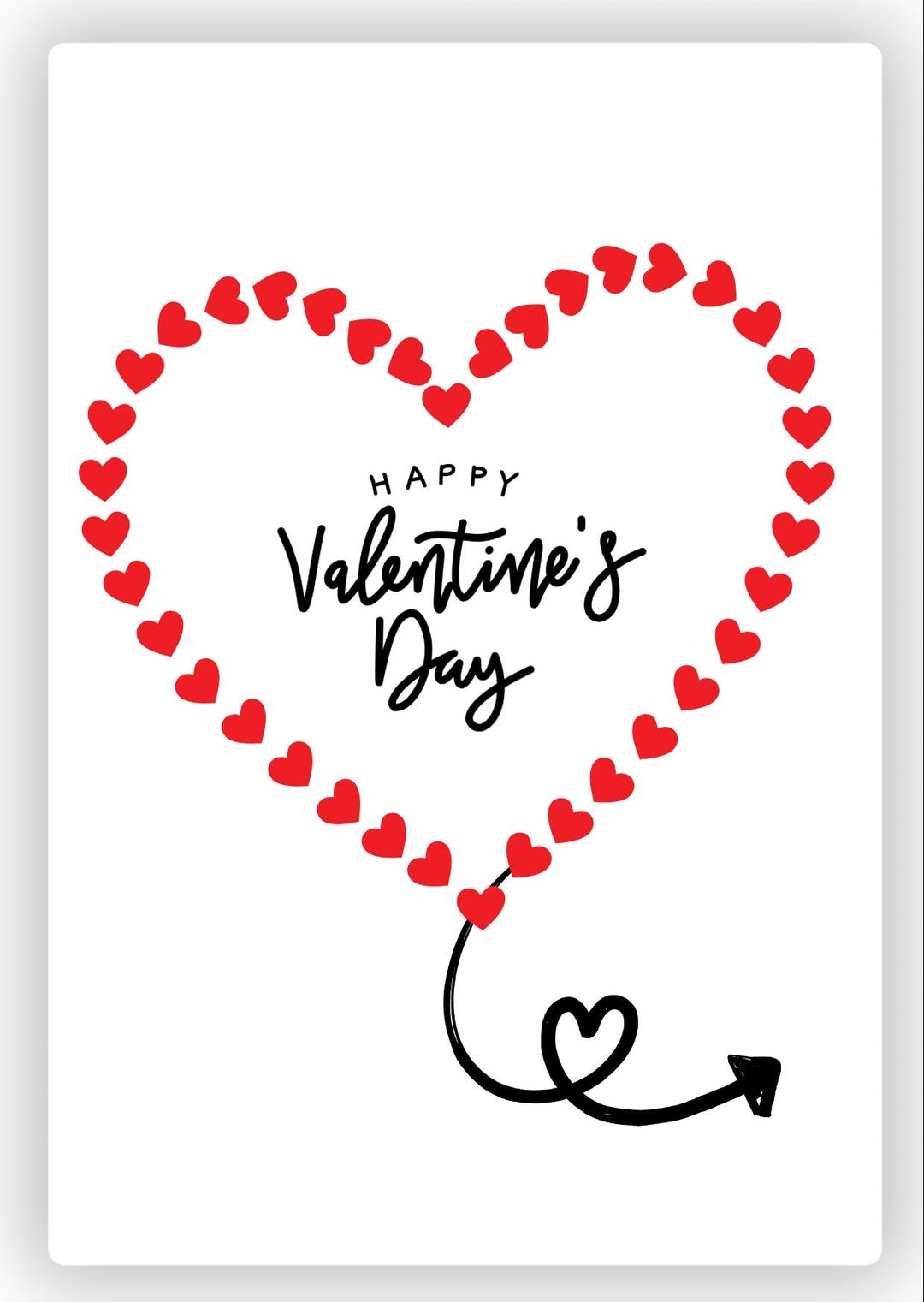 Valentines Day Digital Download Card - Etsy