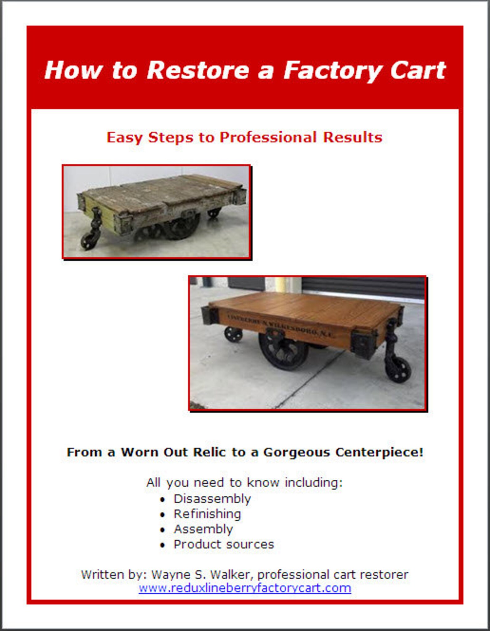 How to Restore a Factory Cart - Etsy