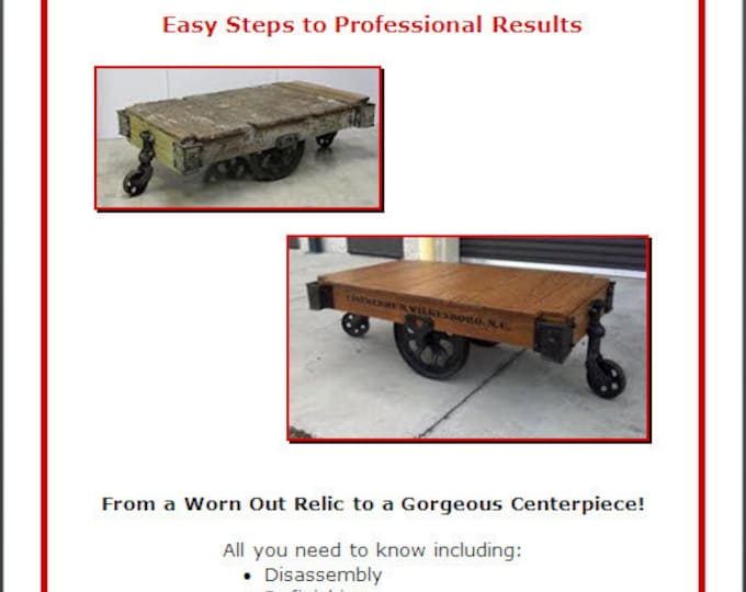 How to Restore a Factory Cart - Etsy