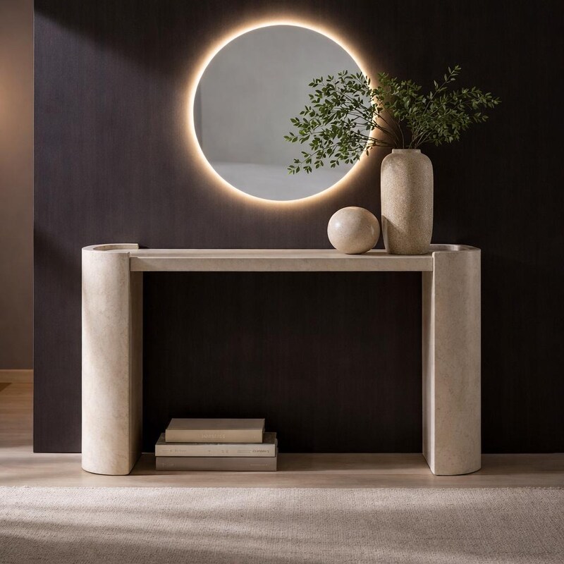 Travertine Console - Etsy