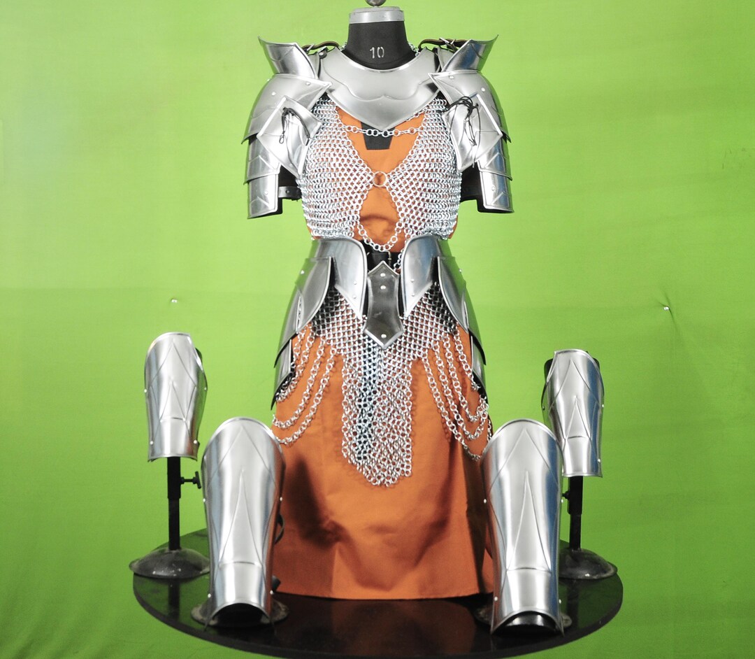 Lady Knight Armor Set Handmade Female Medieval Warrior Armor Steel ...