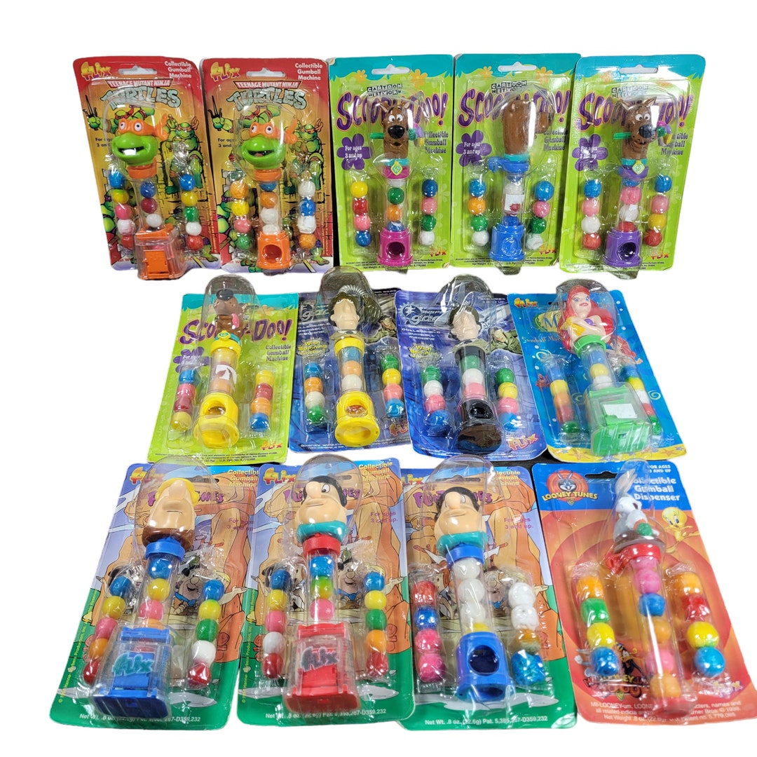 Flix Bubble Gum Gumball Machine Candy Container Vintage 90s Choose Your ...