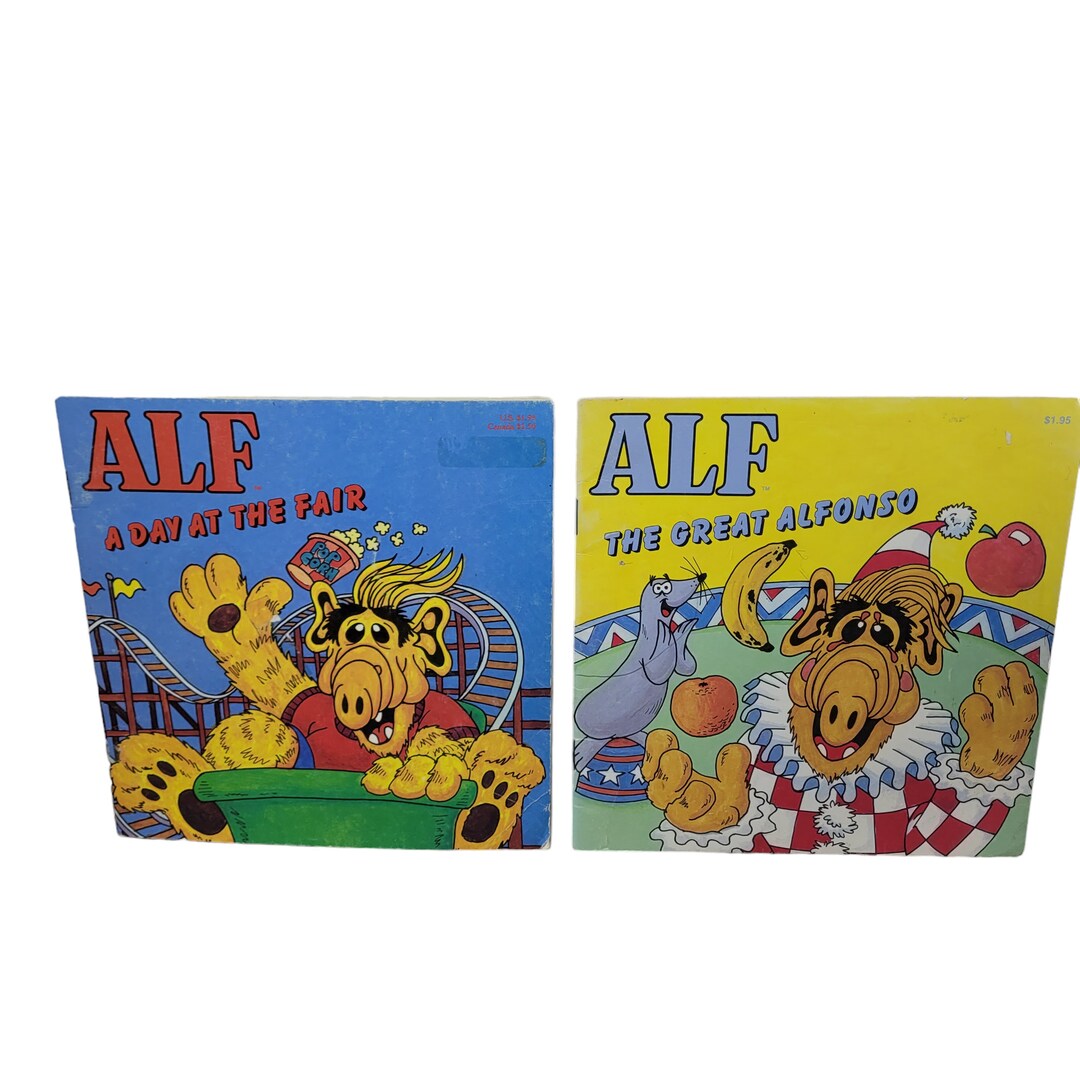ALF Collectible Kids Reading Book 80s Cartoon 1987 Toy Build a Book ...