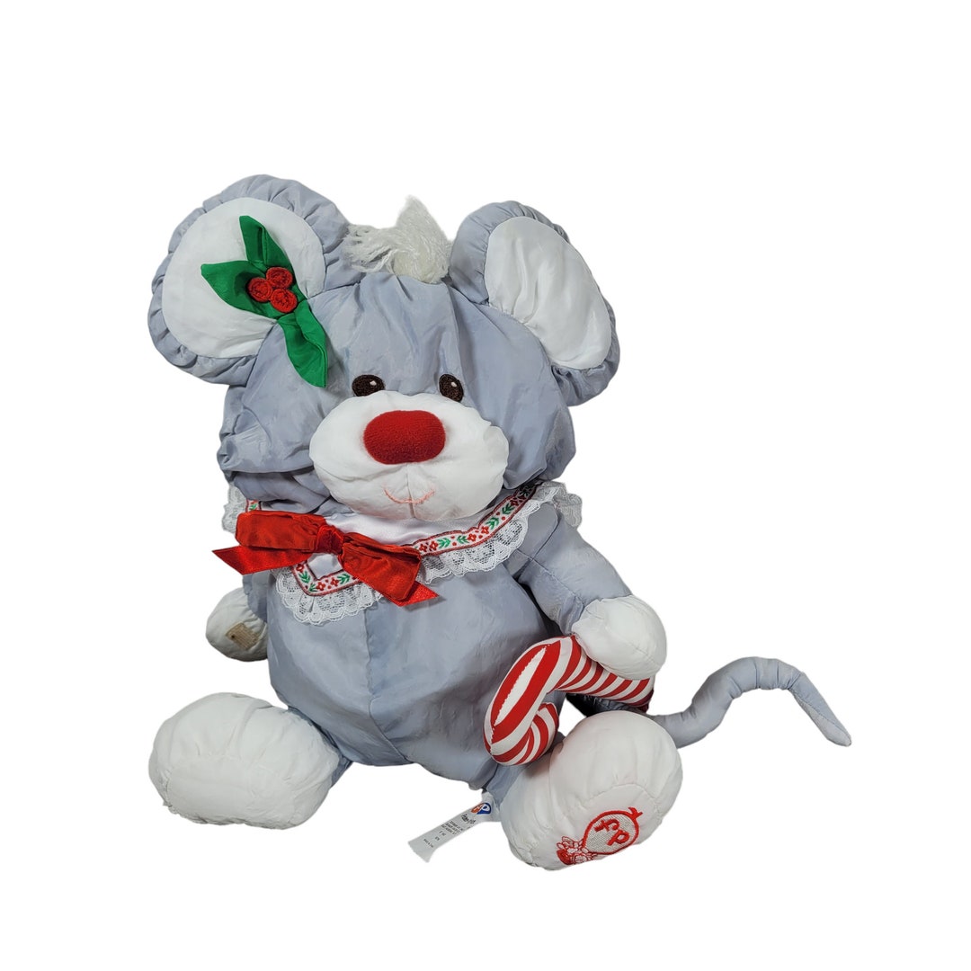 Fisher Price Vintage Christmas Puffalump Mouse Plush 1987 8016 11 ...