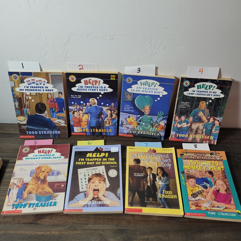 TODD STRASSER Build a Book Lot Choose Titles Trapped Teacher First Day ...