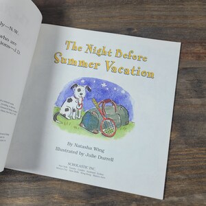 The Night Before Summer Vacation Paperback Book by Wing, Natasha ...