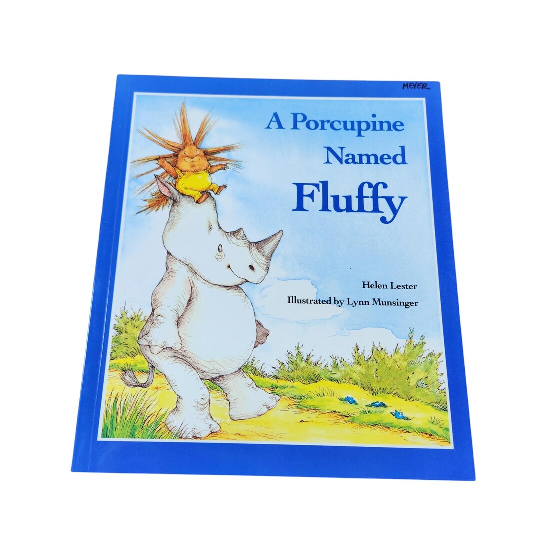 A Porcupine Named Fluffy Helen Lester Paperback Book Vintage P2156 - Etsy
